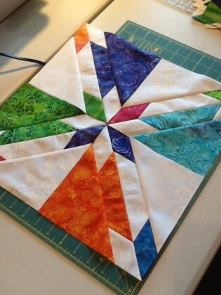Easy Hunter’s Star Quilt Pattern – Tutorial – All free – Crafts for love