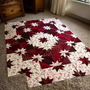 Easy Hunter’s Star Quilt Pattern – Tutorial – All free – Crafts for love