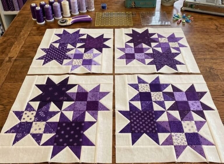 Star Patch – Quilt Pattern – All free – Crafts for love
