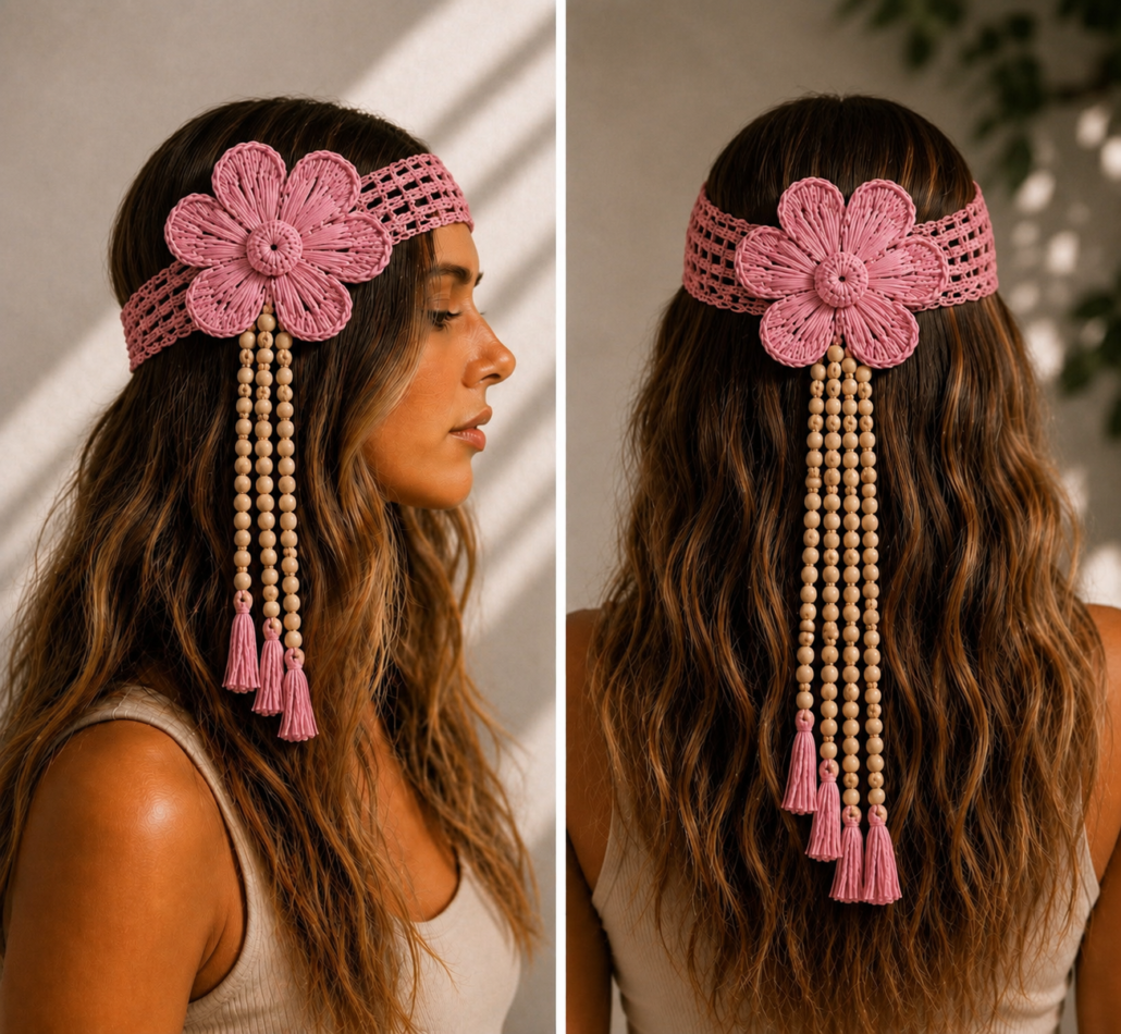 Easy Crochet Headband – All free – Crafts for love